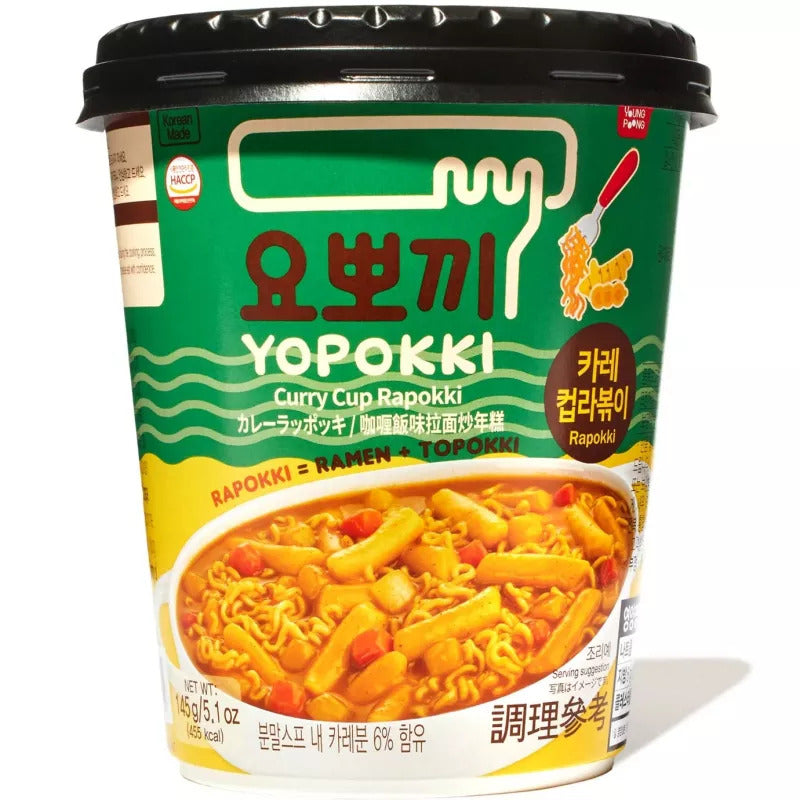 Yopokki - Curry Rapokki Ramen + Topokki - 145g – Snack Dojo