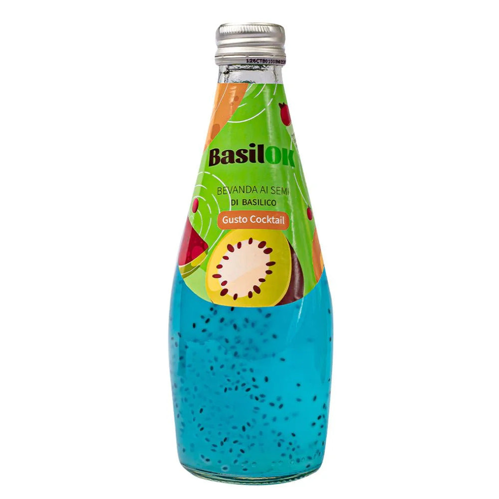 Basilok Bevanda ai semi di Basilico gusto Cocktail - 290ml – Snack Dojo