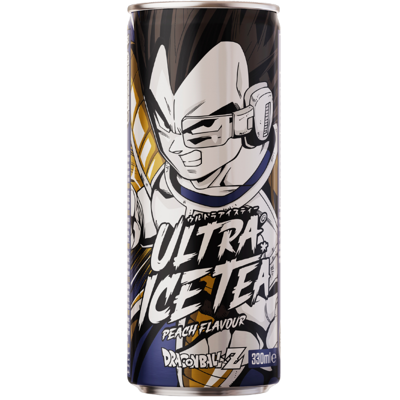 Ultra Ice Tea Dragonball Tè Bio Gusto Pesca (Vegeta) - 330ml – Snack Dojo