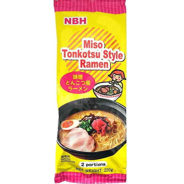 Nbh Miso Tonkotsu Style Ramen (2 porzioni) - 220g – Snack Dojo