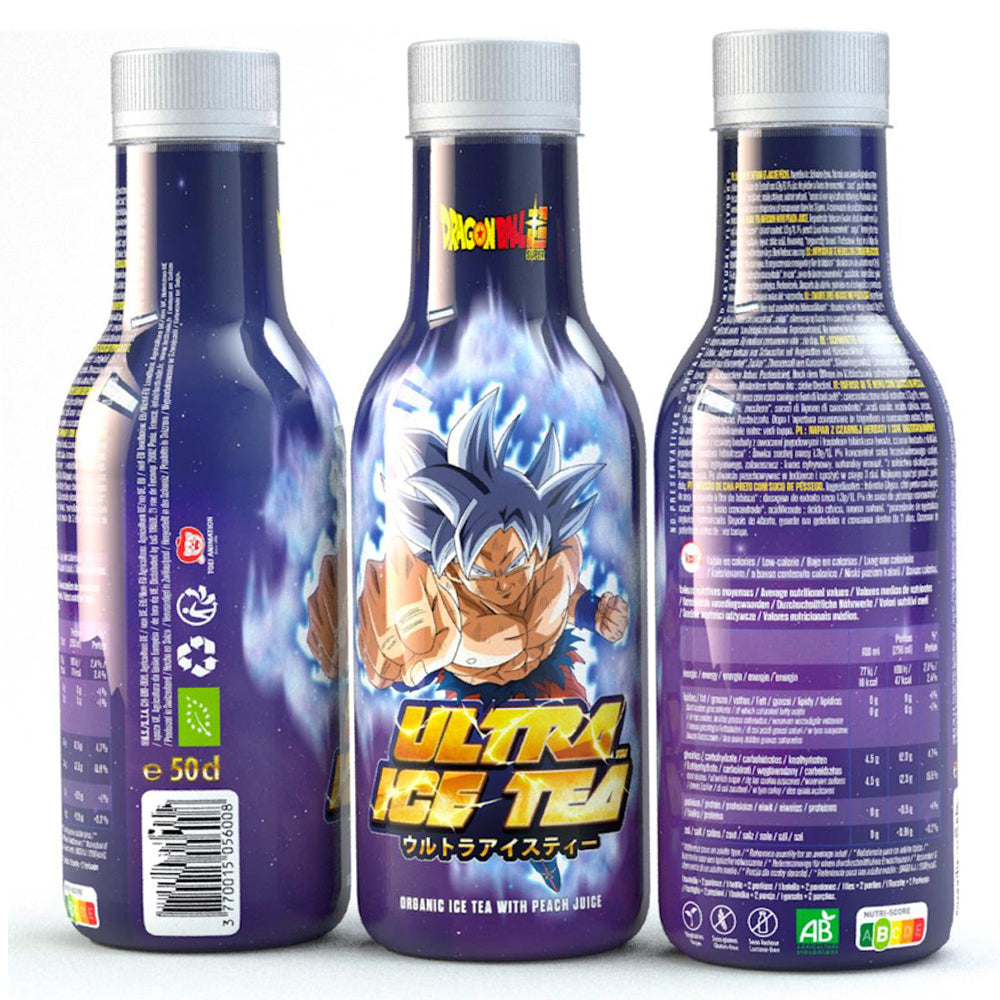 Ultra Ice Tea - Te biologico al gusto di Pesca (Dragon - Goku) - 500ml ...