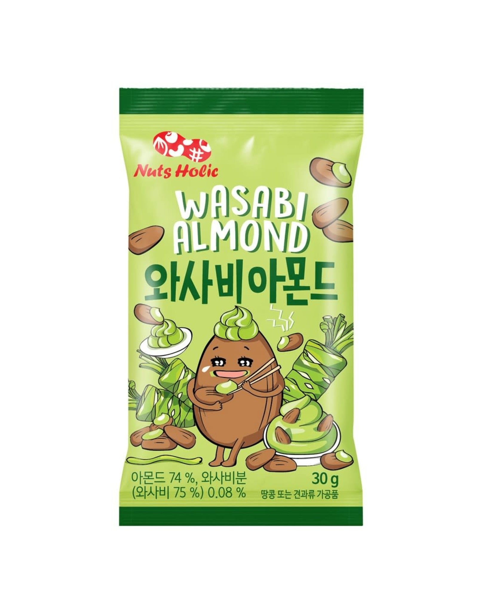 Nuts Holic - Mandorle Gusto Wasabi - 30g – Snack Dojo