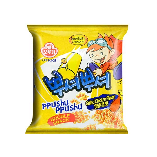 Ottogi - Ppushu ppushu Gusto pollo alla griglia - 90g – Snack Dojo